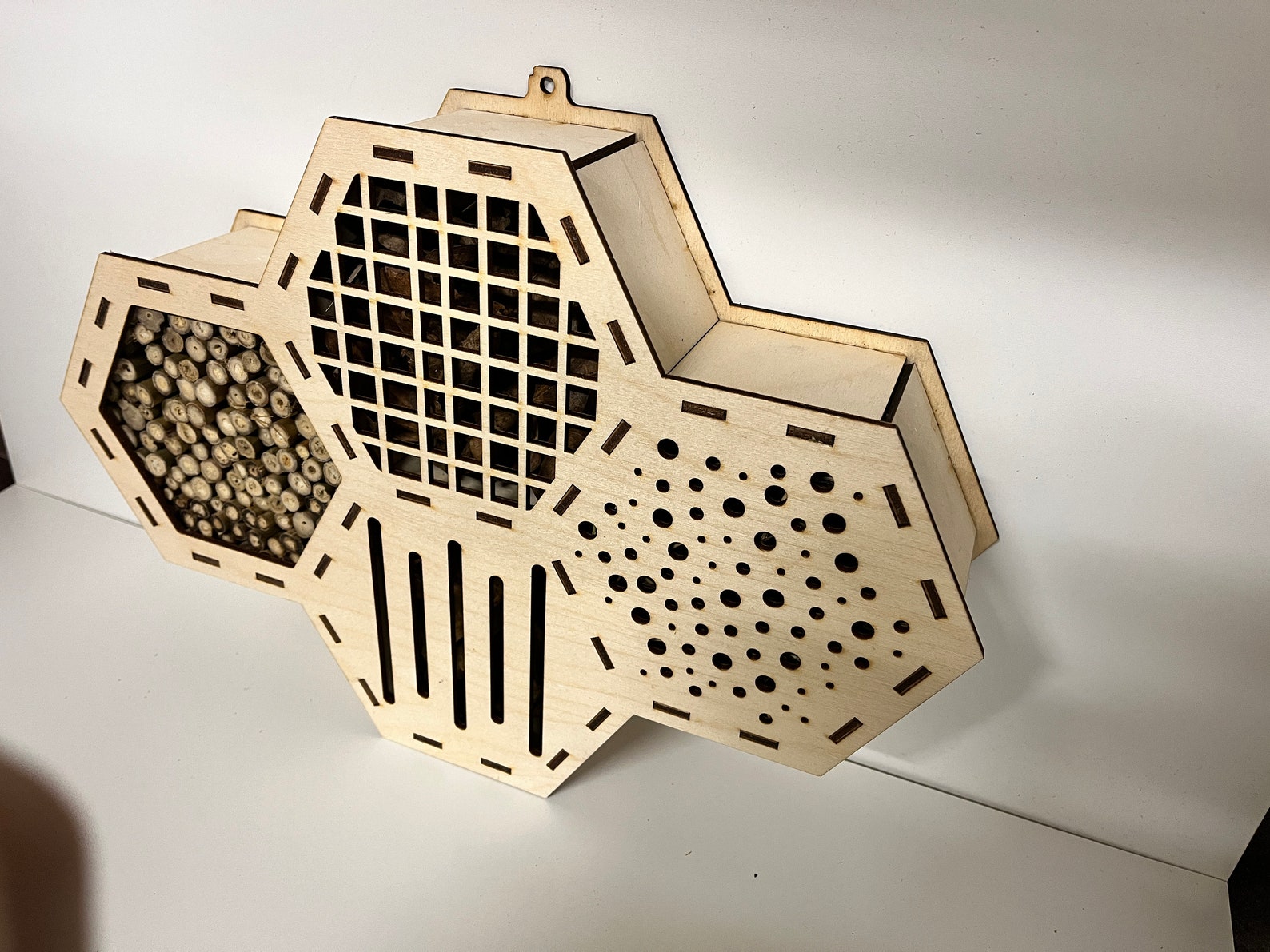 Laser Cut Wooden Bug Hotel | Bee Ladybird Insect House | Garden ...