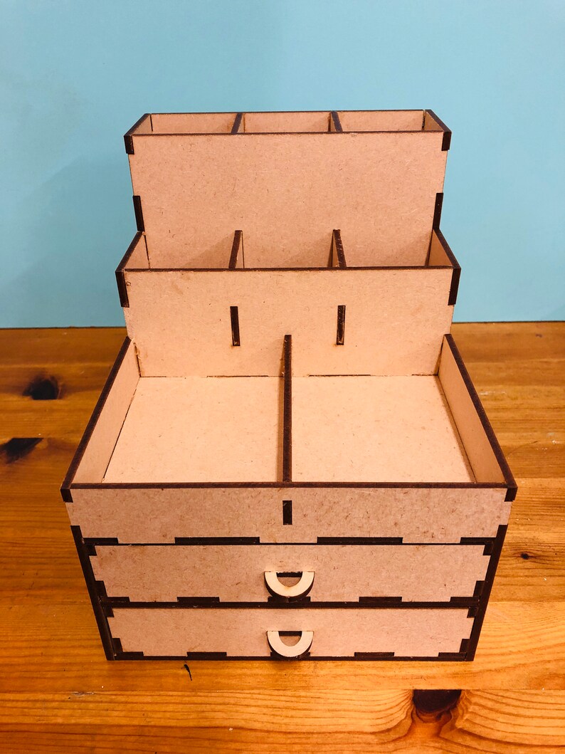 Desk Tidy Pen Storage Laser Cut Desk Organiser Stationery - Etsy UK