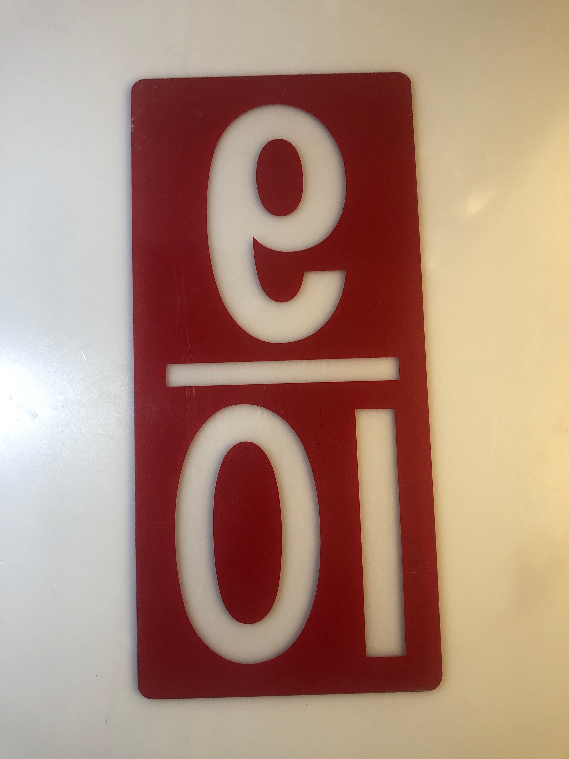 Vintage 17x8 Inch 9/10 of a Penny Analog Hand Operated GAS Station ...