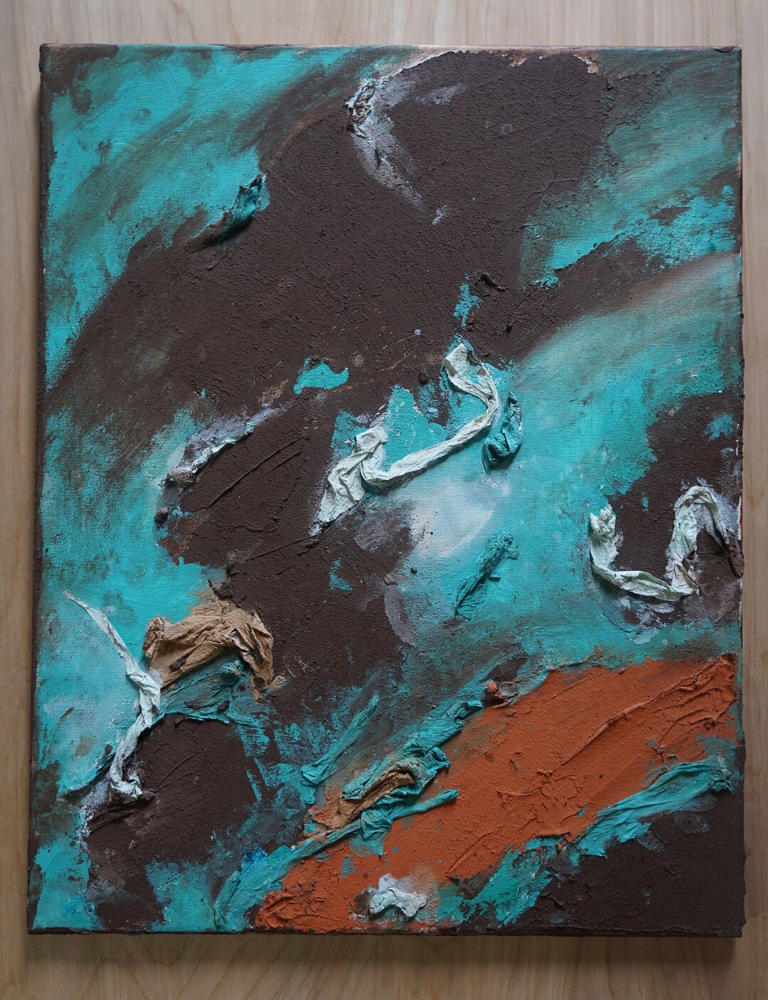 Abstract Painting With Real 3d Accents on Canvas - Etsy