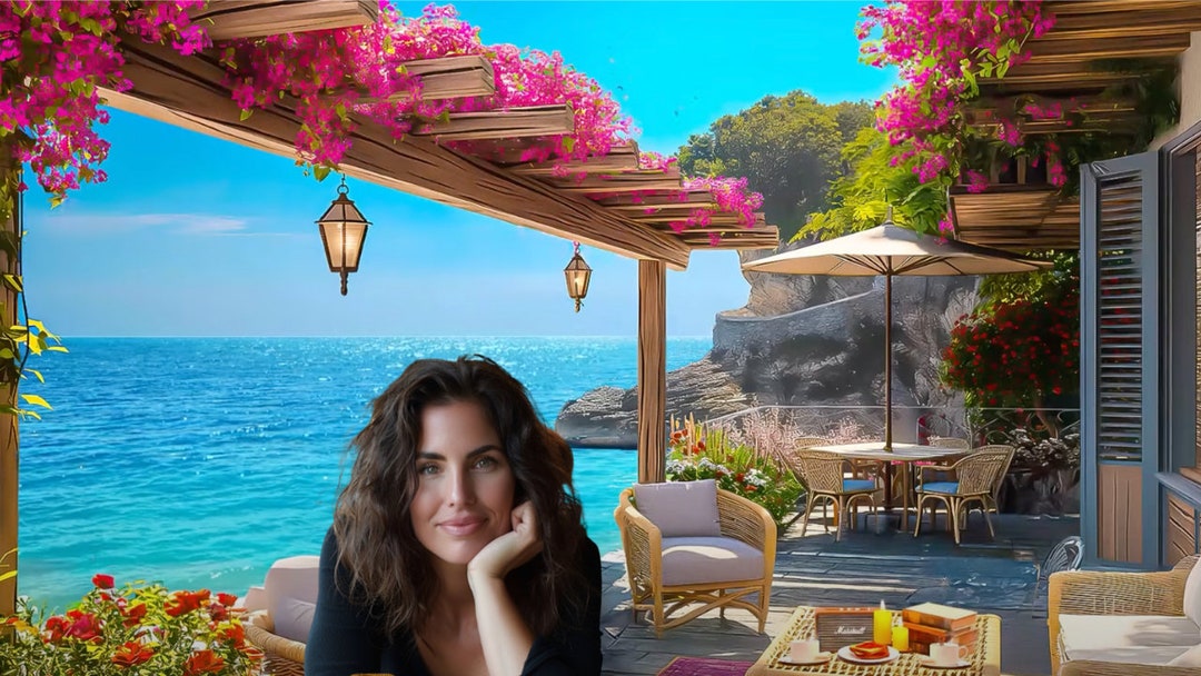 Spring Summer Virtual Backgrounds Oceanside / Beach Office Meeting ...