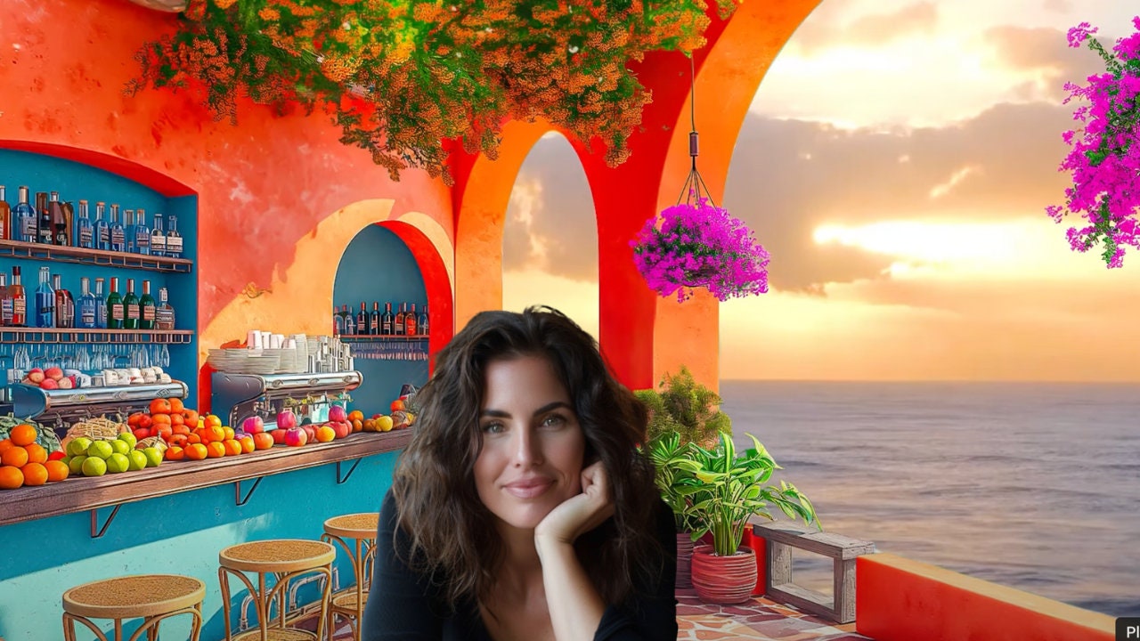 Spring Summer Virtual Backgrounds Oceanside / Beach Office Meeting ...