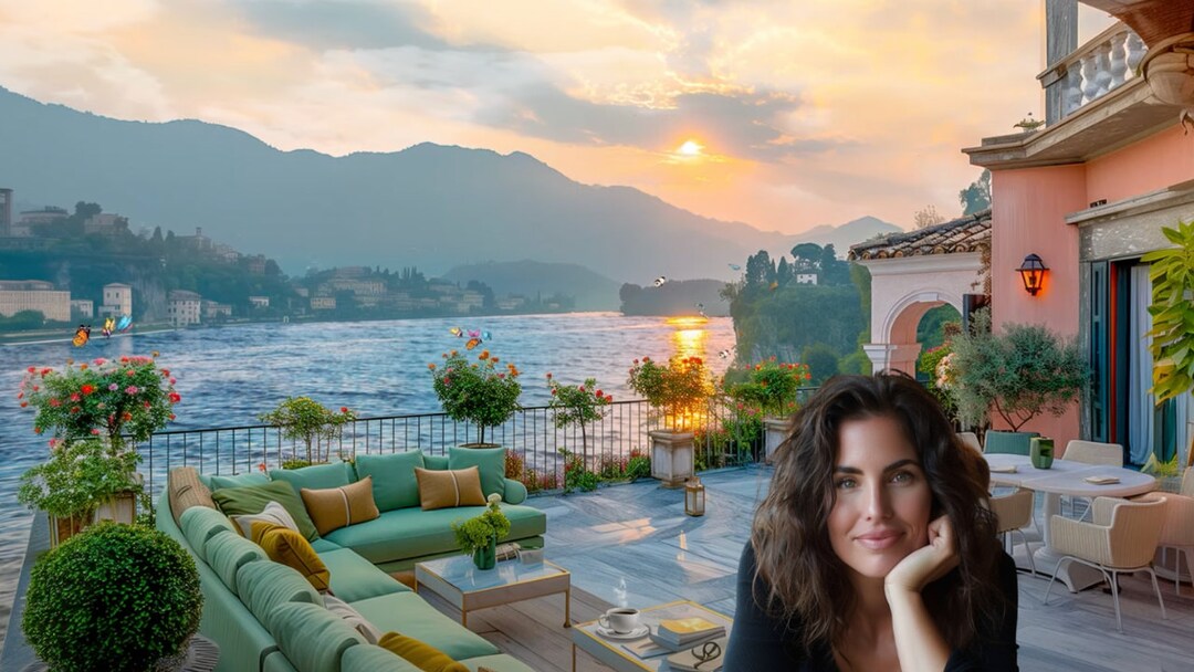 Spring Summer Virtual Backgrounds Sunset / Oceanfront Office Meeting ...