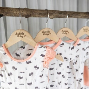 Custom Solid Wood Child Sized Hangers (5 Pack) | Add Your Own Small ...