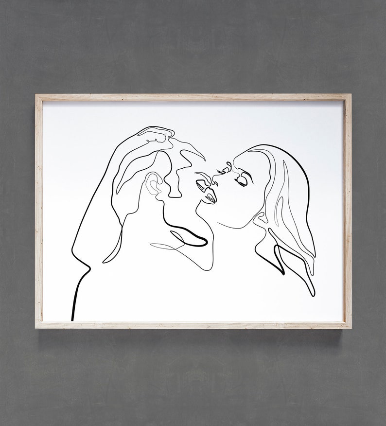 PASSION Line Art Print One Line Art Couple Art Kiss | Etsy PASSION Line Art Print One Line Art Couple Art Kiss | Etsy