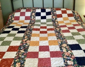 Checkerboard quilt | Etsy