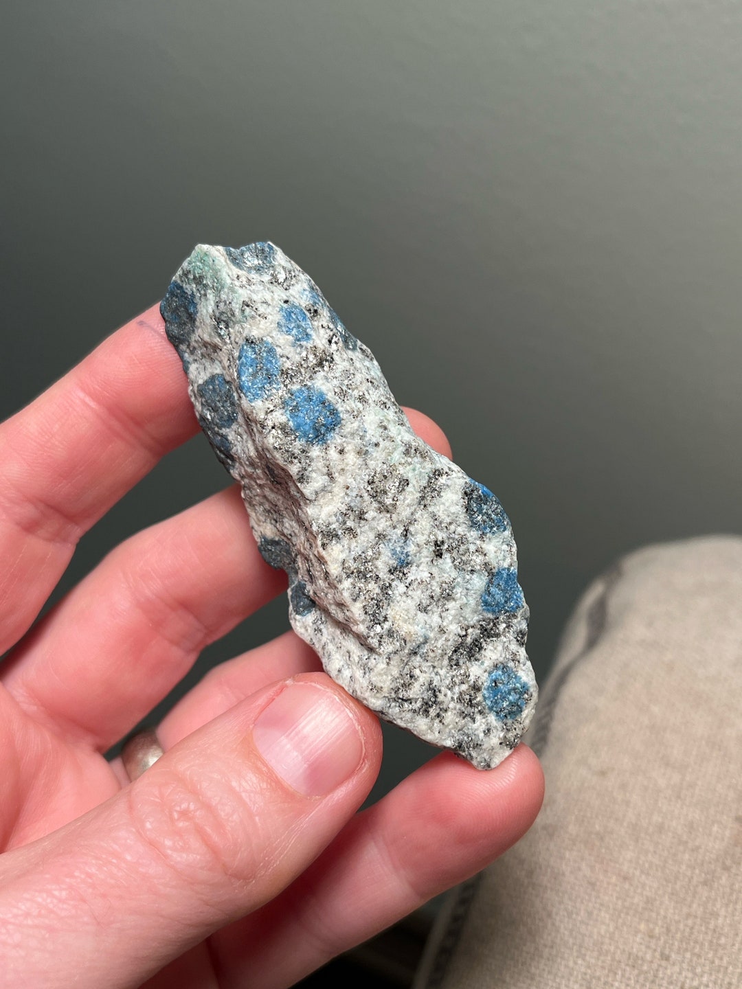 Fascinating K2 Granite With Azurite From Pakistan! - Etsy