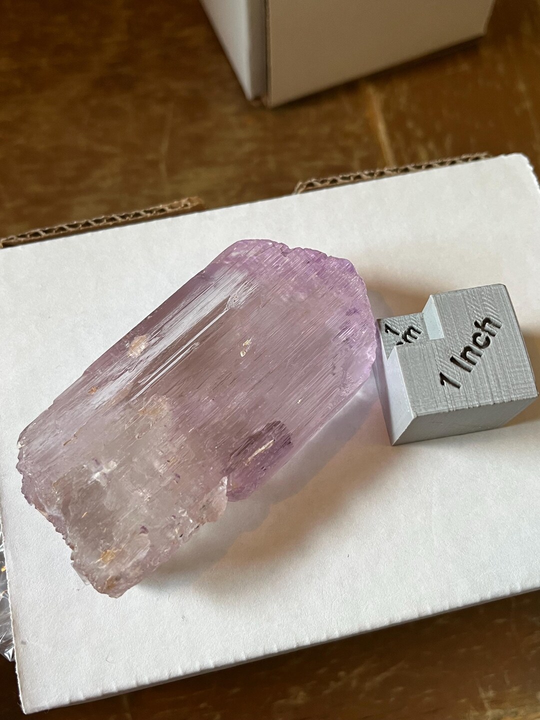 Large, Gemmy Etched Spodumene Variety Kunzite With Beautiful Purple ...