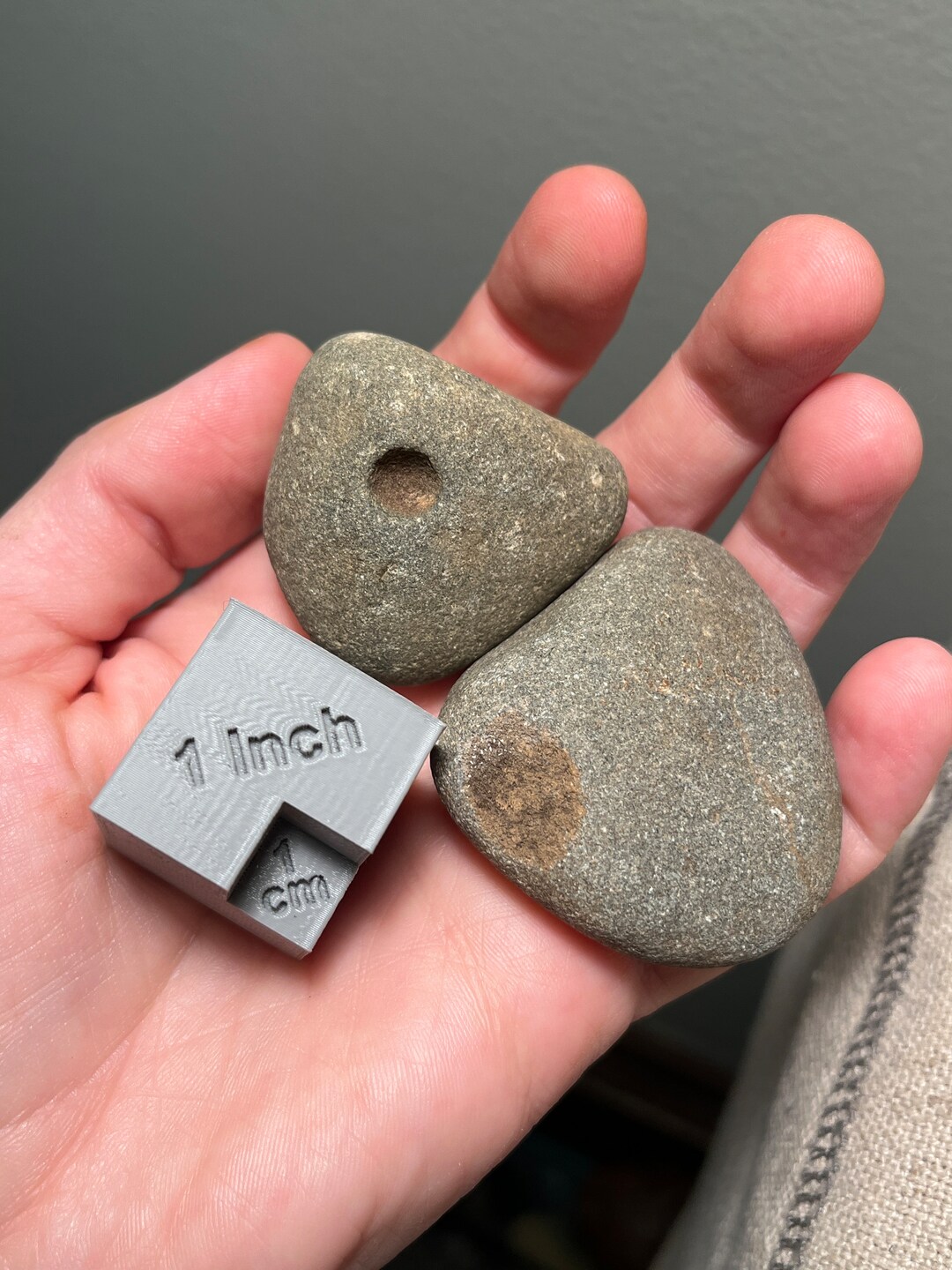 Charming Set of 2 “omar" Stones- Greywacke With Dissolved Concretions; Omarolluk - Etsy