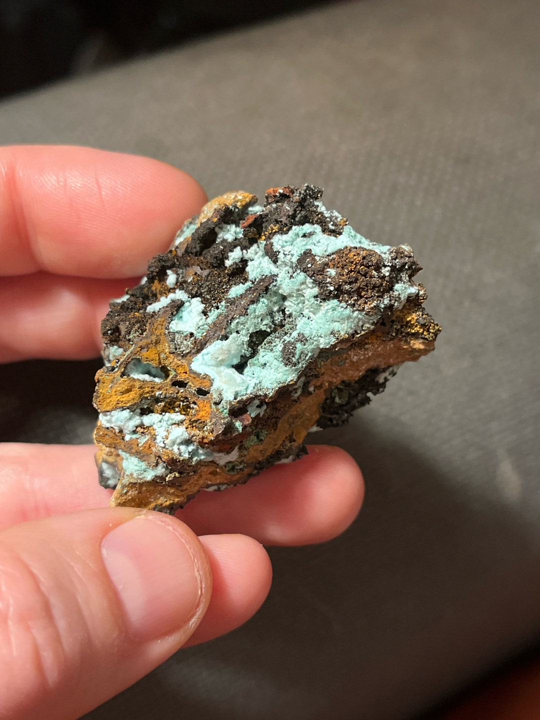 Nice Botryoidal Rosasite Crust on Limonite Matrix From Mexico! - Etsy