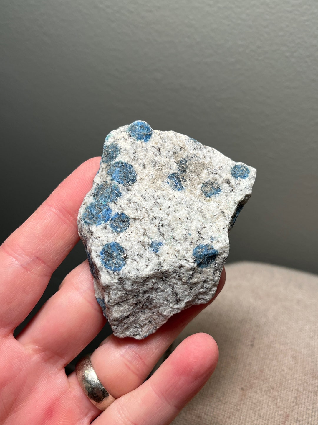 Fascinating K2 Granite With Azurite From Pakistan! - Etsy
