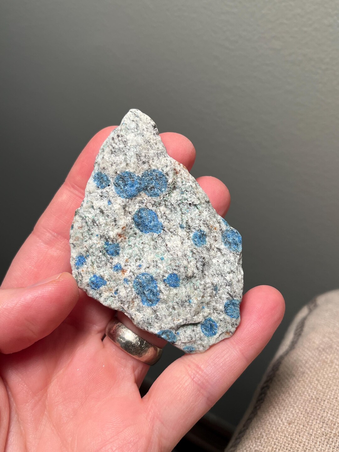 Fascinating K2 Granite With Azurite From Pakistan! - Etsy