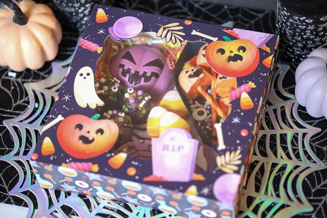 Halloween Cakesicles, Party Favor Box, Halloween Treat Box 7 Items - Etsy