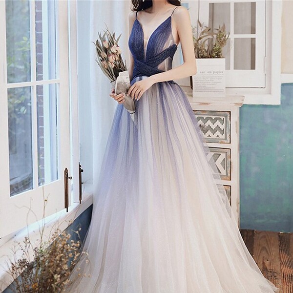 Ombre Evening Dress - Etsy