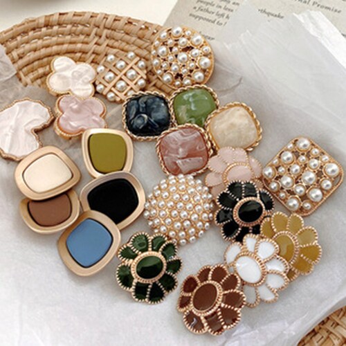 10PCS Haute Couture Coat Metal Buttons Vintage Gold Buttons | Etsy