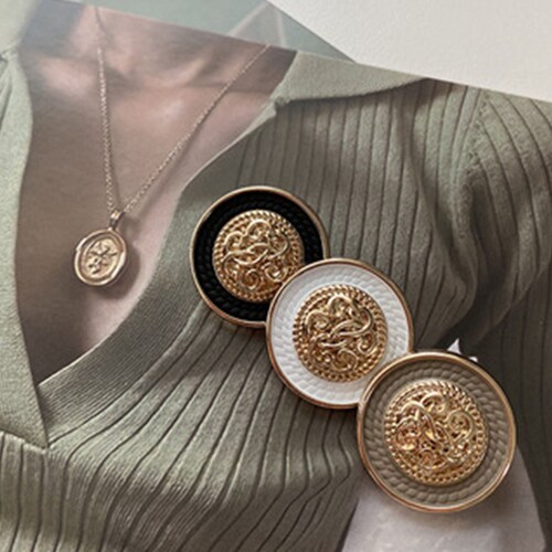 10PCS Haute Couture Coat Metal Buttons Vintage Gold Buttons - Etsy