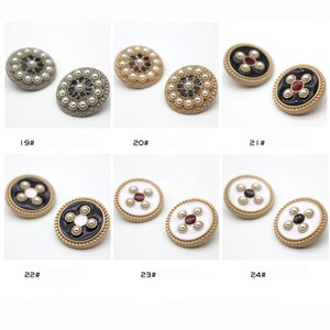 10PCS Haute Couture Coat Metal Buttons, Vintage Gold Buttons, Clothing ...