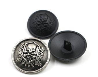 Skull Buttons for Clothing - Etsy