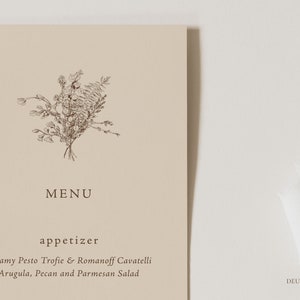 Boho Wedding Menu Template, Wedding Menu, Wedding Menu Template ...