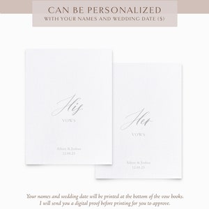 Wedding Vow Books, Vow Booklet, His Vows, Her Vows, His & Hers, Silk ...
