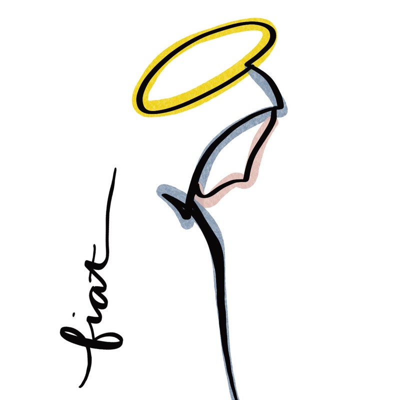 Abstract Virgin Mary - Etsy