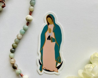 Our Lady of Guadalupe Sticker, Virgin Mary Sticker, Catholic Stickers ...