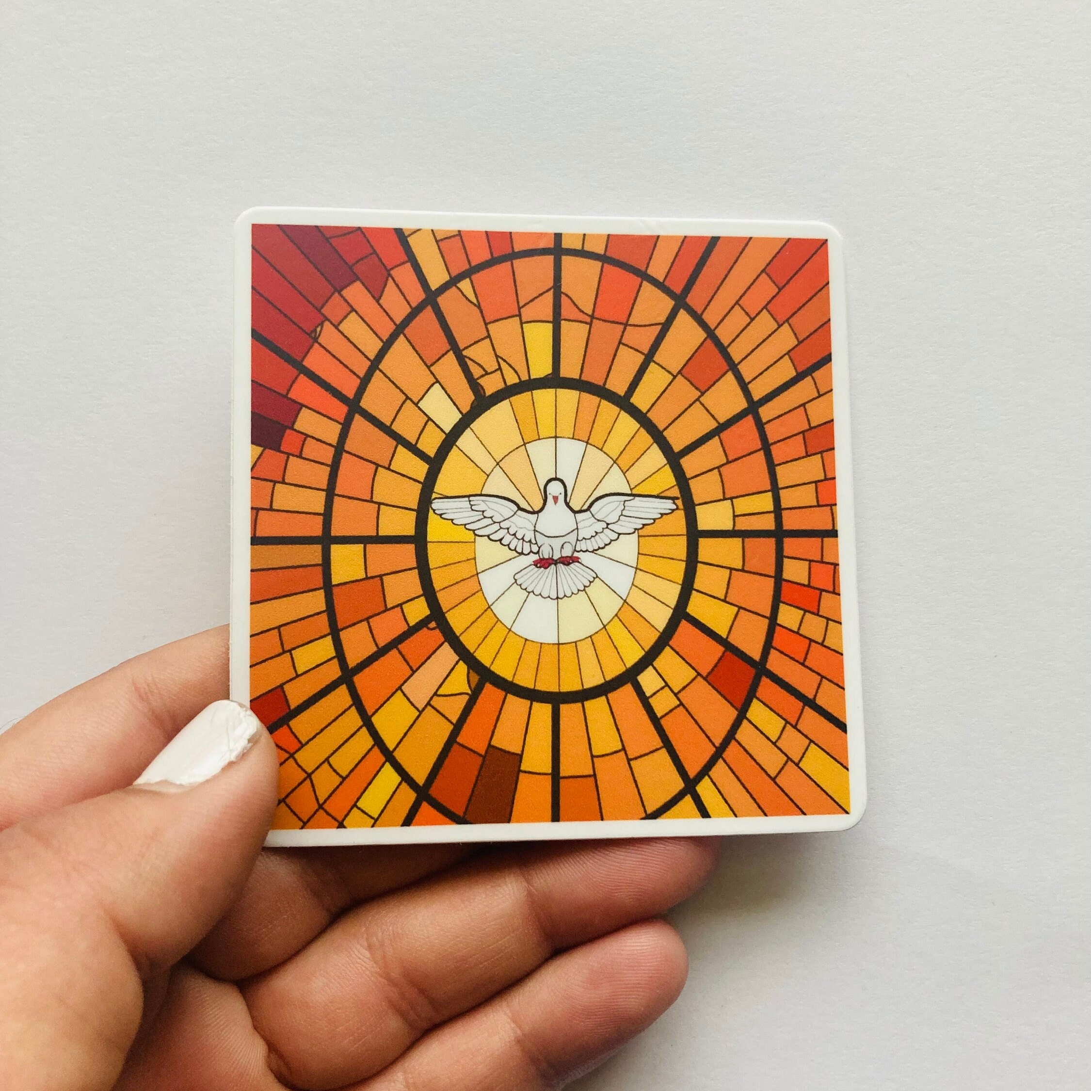 Holy Spirit Window 3-inch Sticker - Etsy