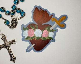 Immaculate Heart of Mary Sticker - Etsy