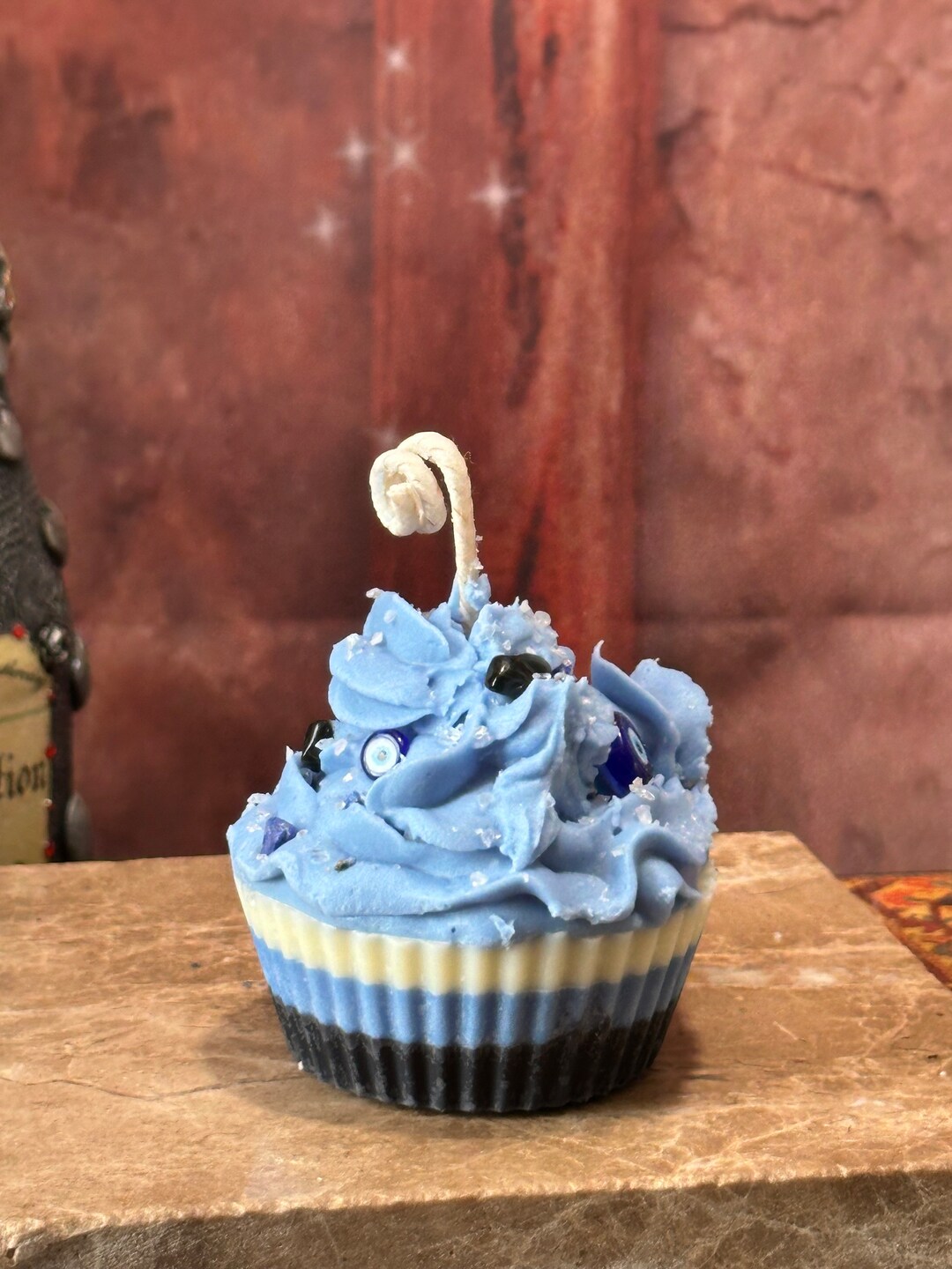 Intention Candle Cupcake blueberry Pie Evil Eye - Etsy