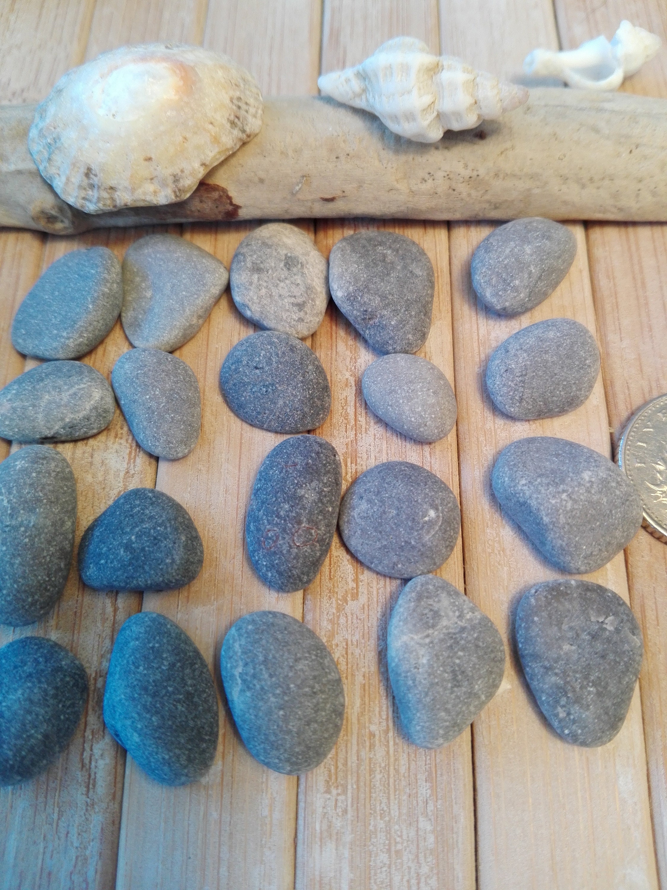 20 Very Small Flat Beach Pebbles Stones 5-10mm for Art Craft - Etsy