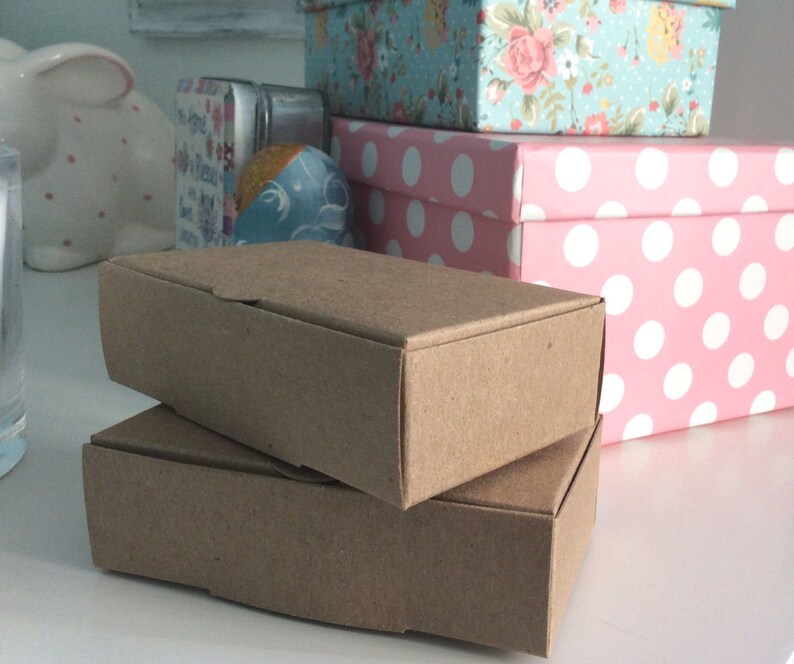 15 shabby Chic BROWN KRAFT Gift Box for All | Etsy