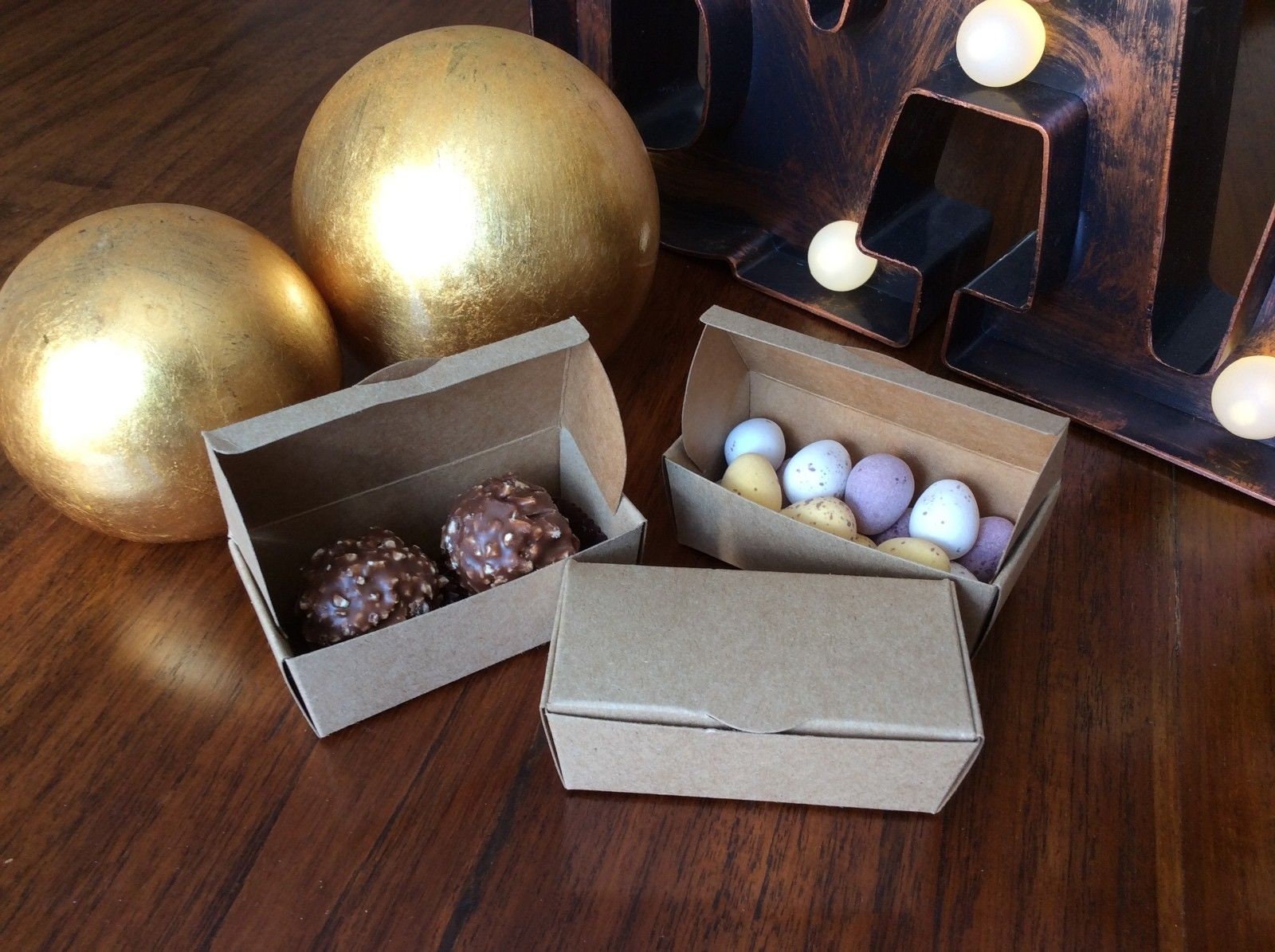 15 shabby Chic BROWN KRAFT Gift Box for All - Etsy UK