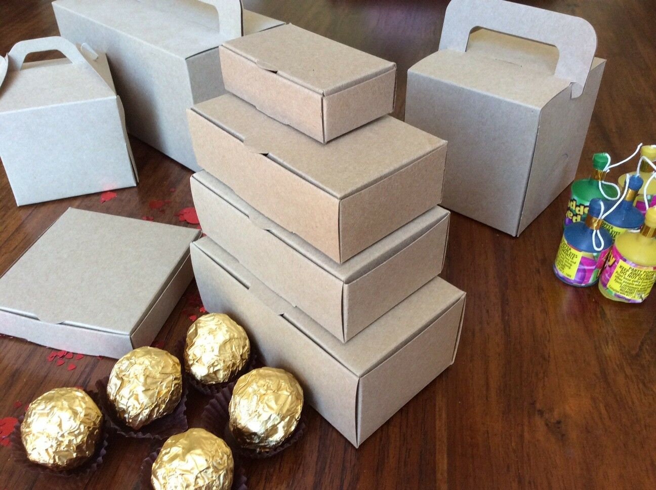 15 shabby Chic BROWN KRAFT Gift Box for All - Etsy UK