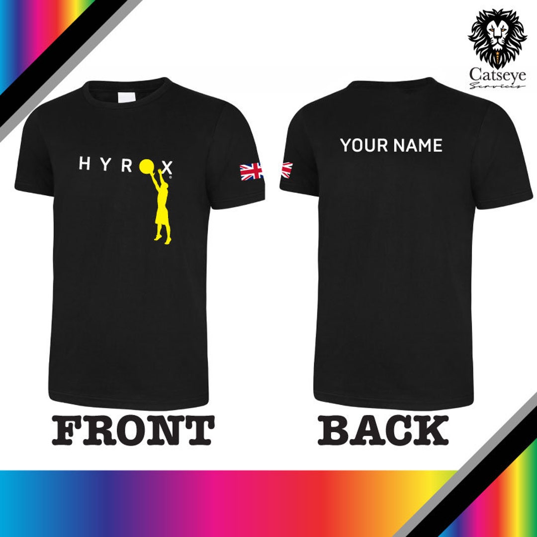HYROX Personalised Unisex Tshirt WOD Gym Top Hyrox Fitness Gym Gift ...