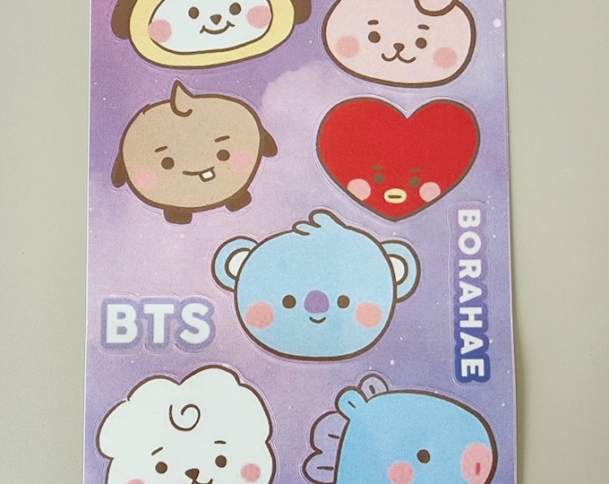 BT21 Sticker Sheets - Etsy
