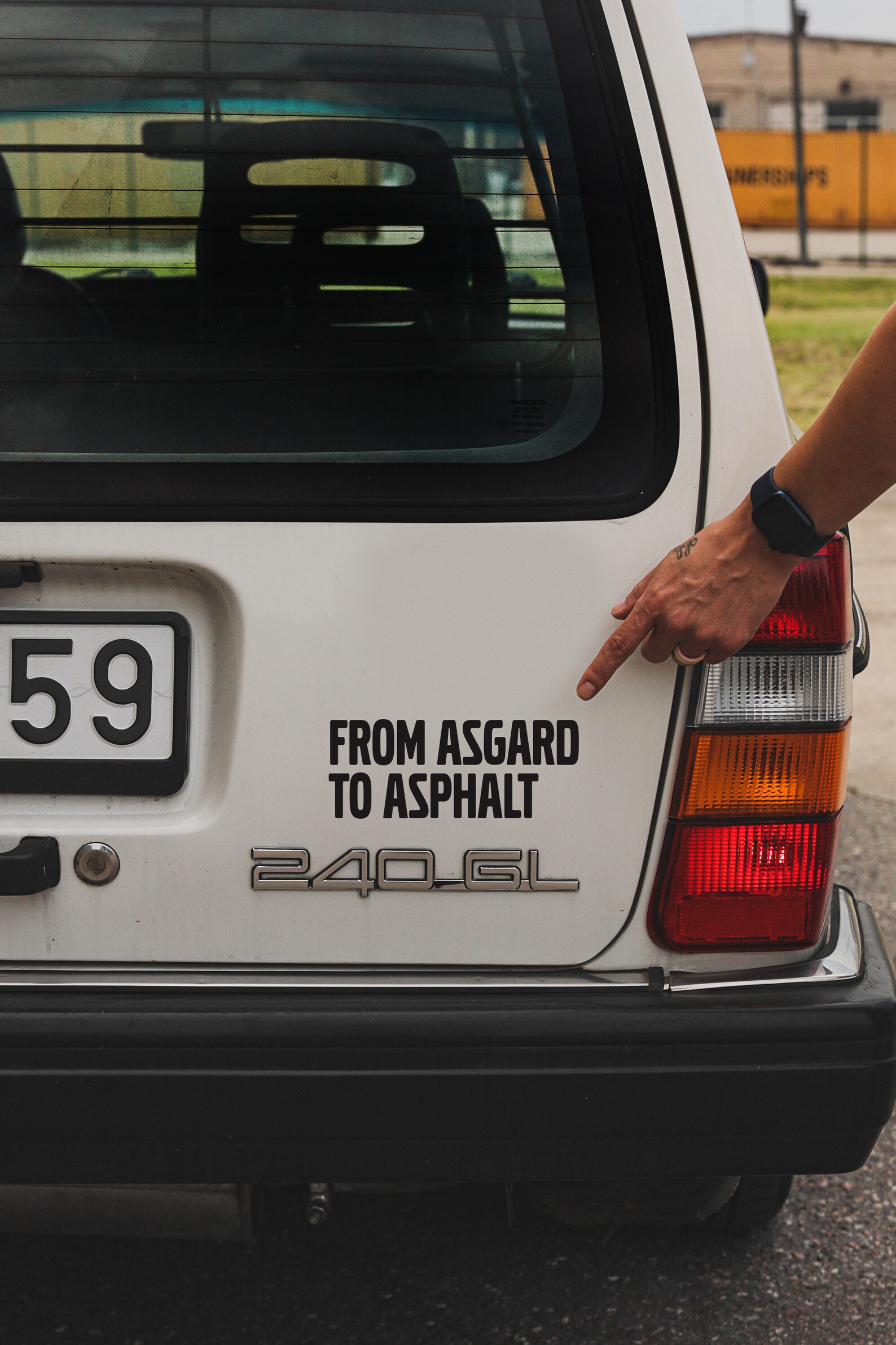 Stickers for Volvo, From Asgard to Asphalt Sticker, Volvo Car Decal ...