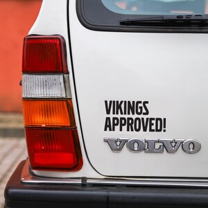 Stickers for Volvo, Vikings Sticker, Vikings Approved, Volvo Car Decal ...
