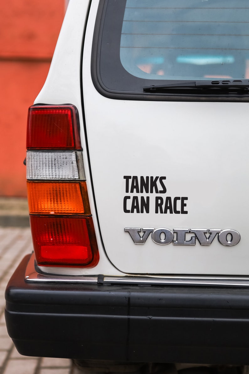 Car Stickers Volvo: Tanks Can Race Decal Volvo Decals Volvo - Etsy
