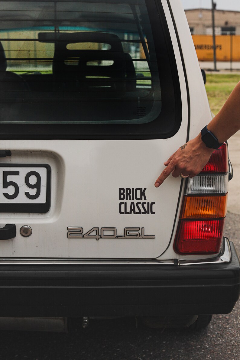 VOLVO Sticker Volvo Car Sticker BRICK CLASSIC Decal Volvo - Etsy