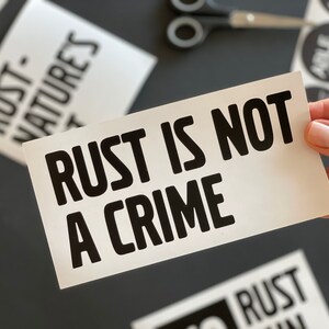 Rust is Not a Crime, No Rust No Fun, Volvo Stickers Set 3 Psc, Bumper ...