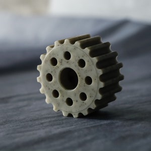 Gear Wheel Soap Bar, 1 Piece of Grey, White Colour Mens Soap, Mechanic ...