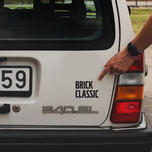 VOLVO Sticker, Volvo Car Sticker, BRICK CLASSIC Decal, Volvo Car Decal ...