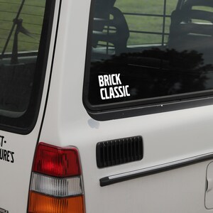 VOLVO Sticker, Volvo Car Sticker, BRICK CLASSIC Decal, Volvo Car Decal ...