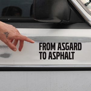 Stickers for Volvo, From Asgard to Asphalt Sticker, Volvo Car Decal ...