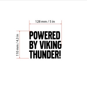 Sticker for Volvo, Vikings Sticker, Powered by Viking Thunder, Volvo ...