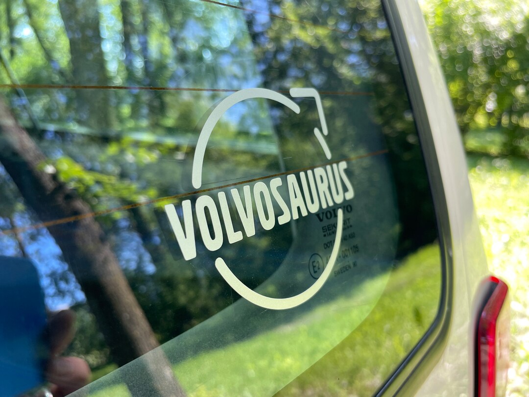 Minimalist Volvo Fanatic Car Stickers, Sleek Designs, Volvosaurus ...