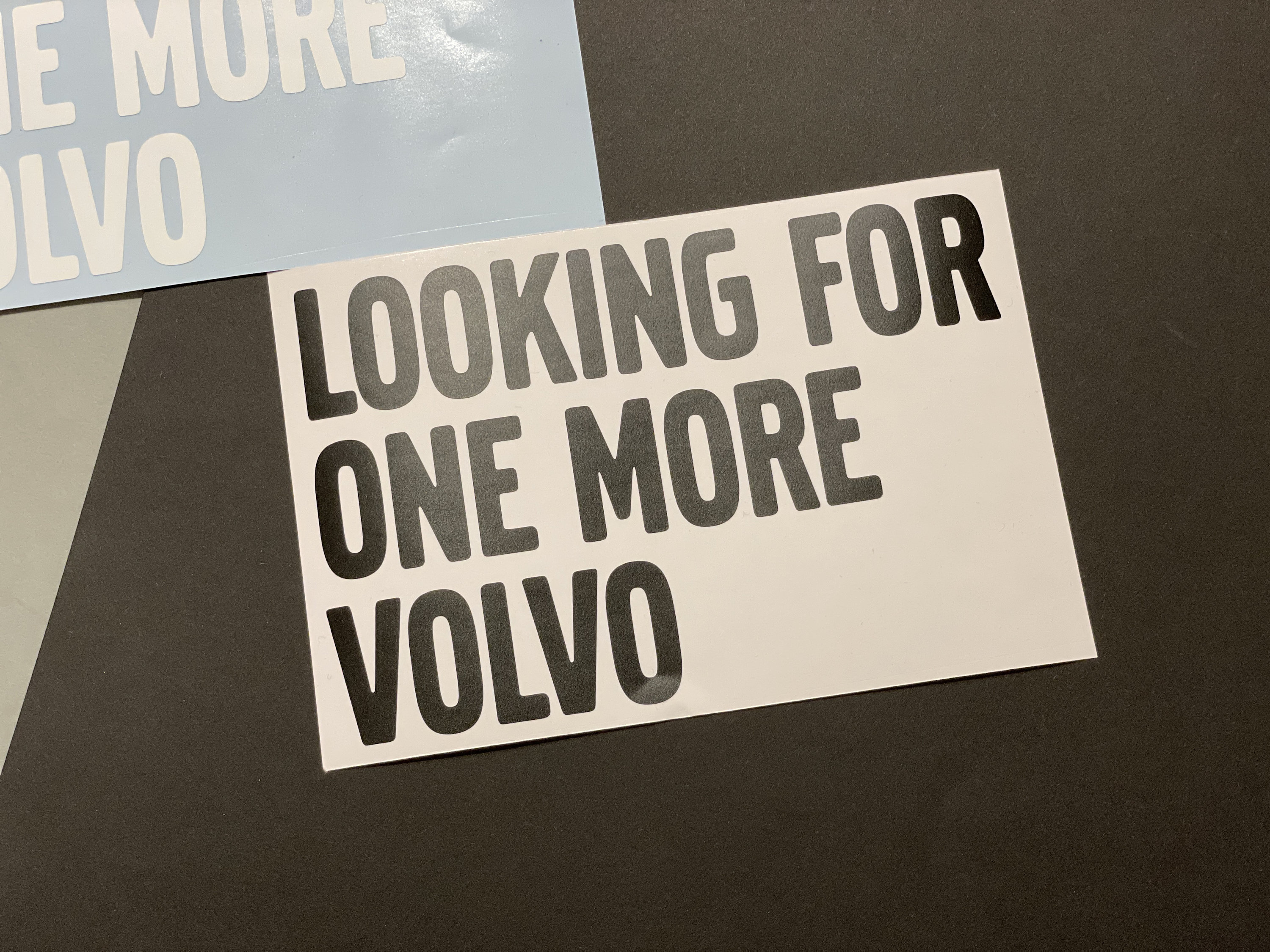Stickers for Volvo Volvo Car Sticker Looking for One More - Etsy