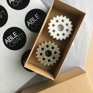 Gear Wheel Soap Bar, 1 Piece of Grey, White Colour Mens Soap, Mechanic ...