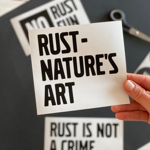 Rust is Not a Crime, No Rust No Fun, Volvo Stickers Set 3 Psc, Bumper ...