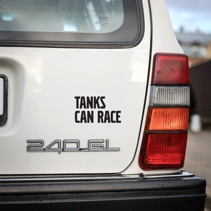 Car Stickers Volvo: Tanks Can Race Decal Volvo Decals Volvo - Etsy